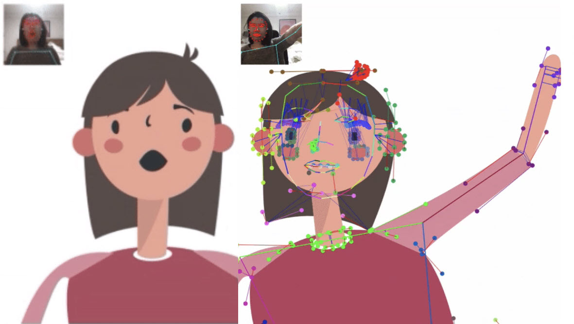 포즈 애니메이터 (웹캠) - Ai Teading