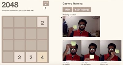 제스처로 컨트롤하는 2048 - Ai Teading